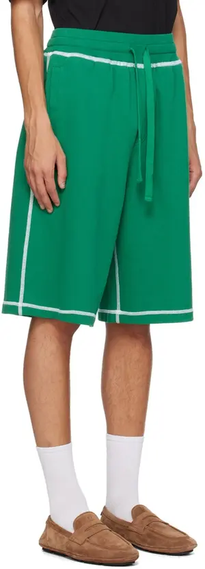 Dolce & Gabbana Logo Embroidered Bermuda Shorts