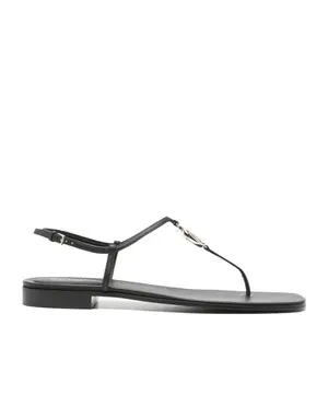 Gucci Logo Plaque Thong Sandals
