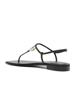Gucci Logo Plaque Thong Sandals