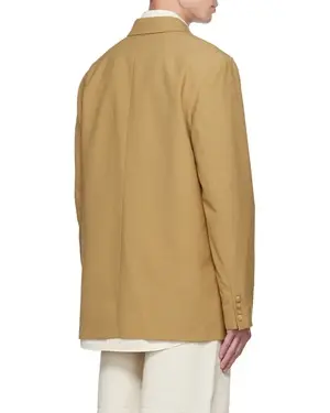 Nanushka Button-up Straight Hem Tailored Overshirt - Brown