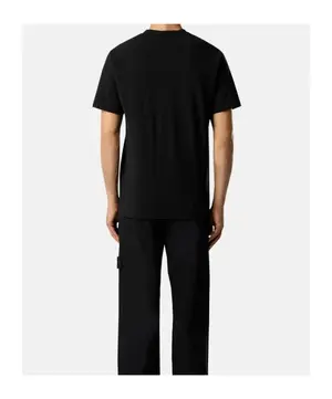 Stone Island Logo Patch Short-sleeved T-shirt - Black