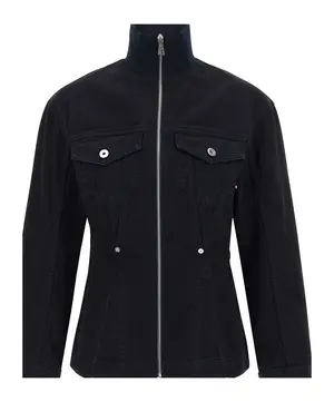 JEAN PAUL GAULTIER High Collar Casual Jacket - Black