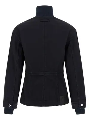 JEAN PAUL GAULTIER High Collar Casual Jacket - Black