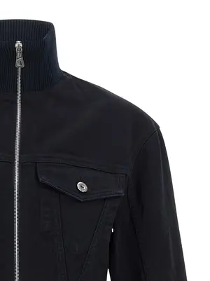 JEAN PAUL GAULTIER High Collar Casual Jacket - Black