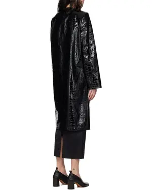 TOTEME Embossed Coated Leather Coat