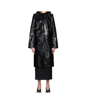 TOTEME Embossed Coated Leather Coat