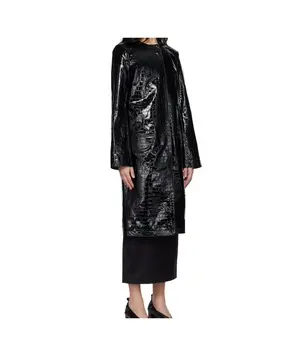 TOTEME Embossed Coated Leather Coat