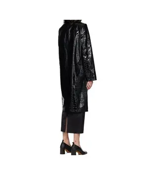 TOTEME Embossed Coated Leather Coat