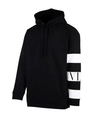 Valentino Garavani Striped Logo Hoodie