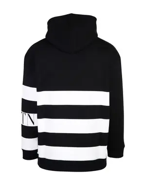 Valentino Garavani Striped Logo Hoodie