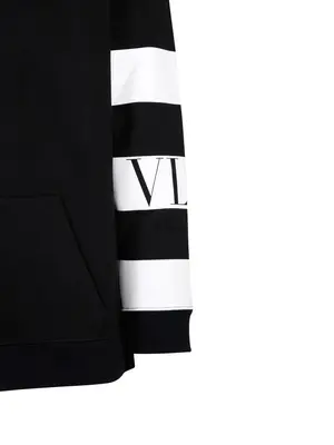 Valentino Garavani Striped Logo Hoodie