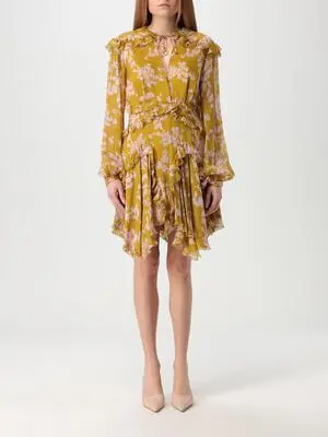 Elisabetta Franchi Ruffled Floral Print Voile Dress - No