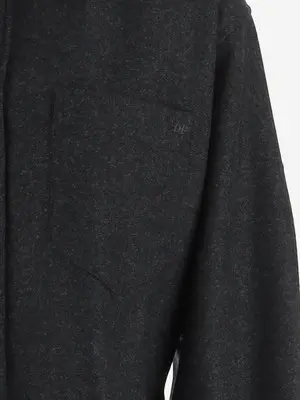 DARKPARK Logo Embroidered Curved Hem Shirt