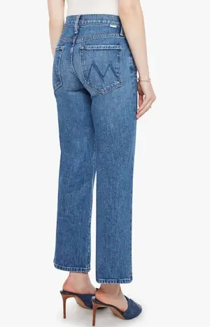 MOTHER The Mid Rise Rambler Zip Ankle Jeans