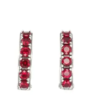 Emanuele Bicocchi Embellished Hoop Earrings - Ruby