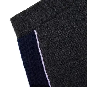 SELF-PORTRAIT Ribbed Knit Mini Skirt With Contrast Panelling