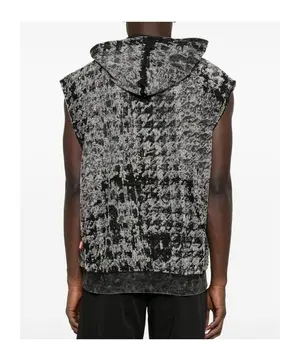 DIESEL® Sleeveless Zip-up Hooded Vest