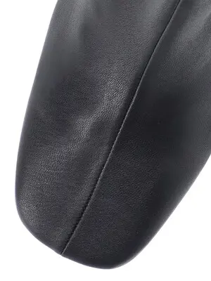 Dries Van Noten Square Toe Ankle Boots With Shaped Heel And Side Zip - Black