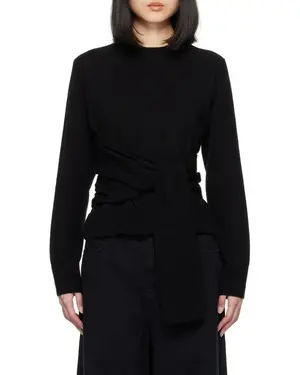 MAISON MARGIELA Wrap-around Crewneck Jumper