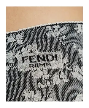 Fendi Lace Shorts With Allover Floral Pattern