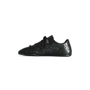 Balenciaga City Lace-up Sneakers In Sheepskin - Black