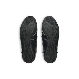 Balenciaga City Lace-up Sneakers In Sheepskin - Black