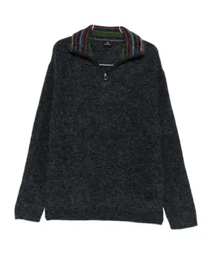 Paul Smith Half-zip Striped Collar Jumper