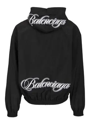 Balenciaga Reversible Tracksuit Jacket With Cursive Logo