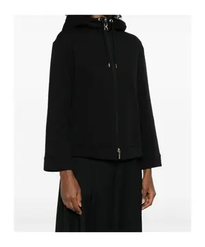 Emporio Armani Zip-up Hooded Jacket - Black