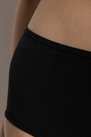 Alaïa Second-skin Knit Lingerie Set - Black