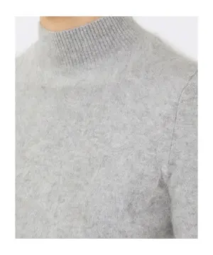 Sportmax Pure Cashmere High Neck Sweater - Medium Gray