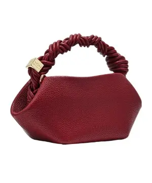 GANNI Grained Mini Bag - Red