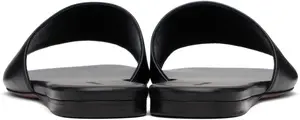 Amina Muaddi Bianca Slippers - Black
