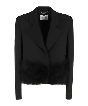 Blumarine Feather-trim Blazer