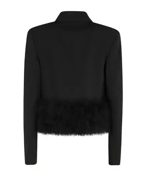 Blumarine Feather-trim Blazer