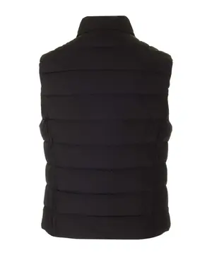 MOORER Sleeveless Quilted Zip Vest