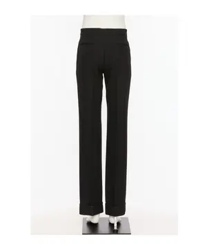 Valentino Garavani Pleat Detailed Turn-up Hem Pants