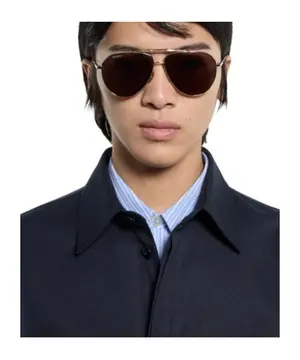Gucci Pilot Sunglasses - Golden