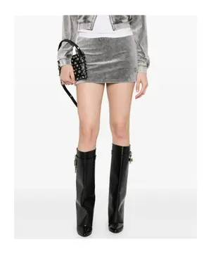 Alexander Wang Mid-rise Denim Mini Skorts