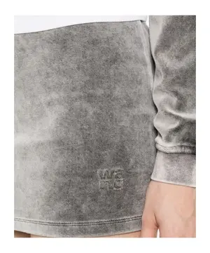Alexander Wang Mid-rise Denim Mini Skorts