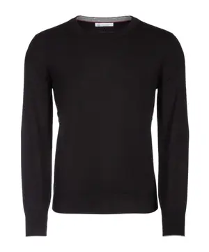 Brunello Cucinelli Crewneck Knitted Jumper - Black