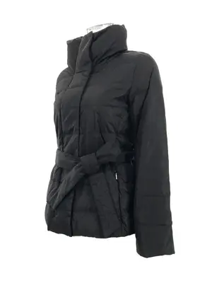 Max Mara Long-sleeved Quilted Down Jacket With Lace Detail