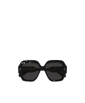 Chloé Eyewear Oversized Square Frame Sunglasses - Black