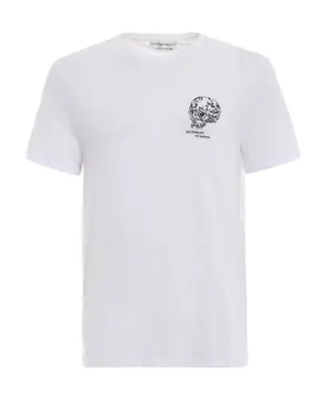 Alexander McQueen Printed T-shirts With Flowers And Skulls