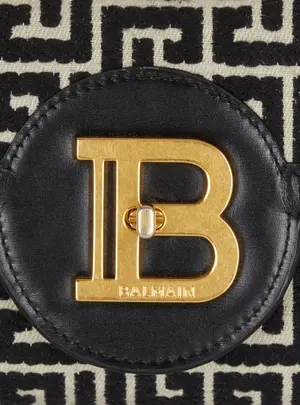 Balmain B-buzz 23 Jacquard Clutch Bag - Black