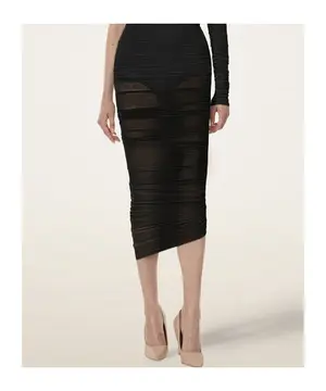 Wolford Draped Midi Skirt