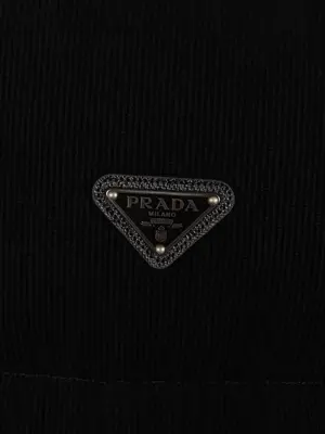 Prada Triangle-logo Button-up Down Jacket
