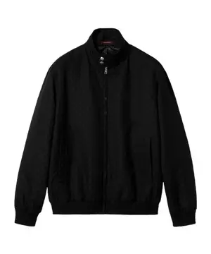 Gucci Monogrammed Zip-up Jacket - Black