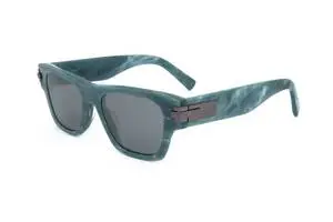 Dior Rectangular Sunglasses With Logo Detail - Gray