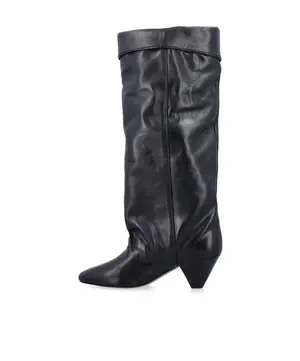 Isabel Marant Étoile Elita Braided Knee High Boots - Black